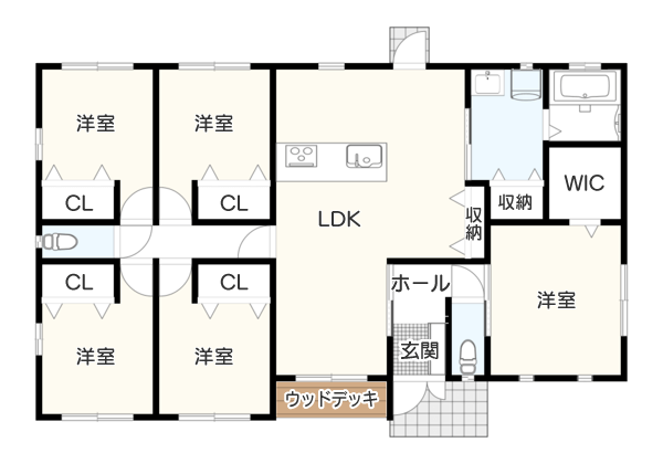 5LDKの間取り9選！おしゃれな2階建てや平屋住宅のポイント解説 | HOME4U 家づくりのとびら